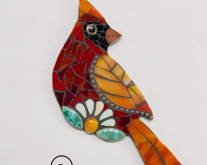 Chickadee Glass Mosaic - Etsy