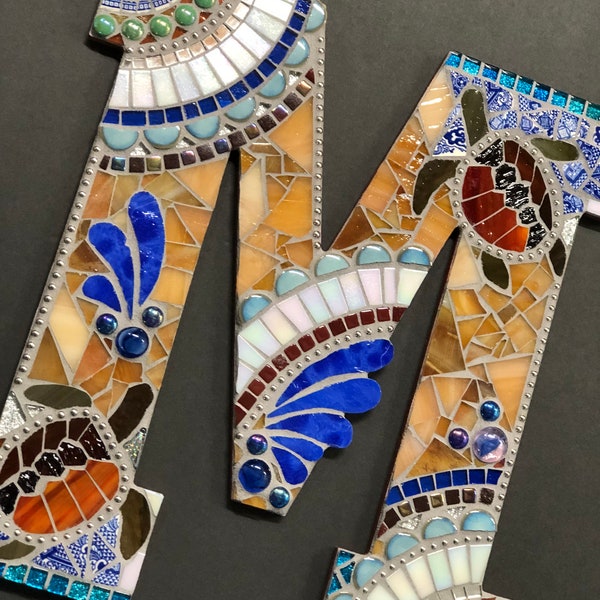 Mosaic Letter Art - Etsy