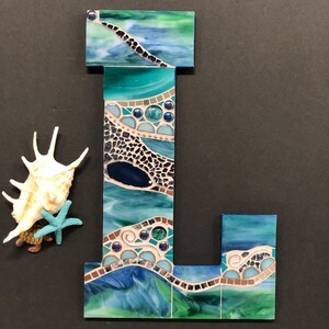 Personalized Custom Mosaic Name Sign, Stained Glass Letter Wall Decor ...