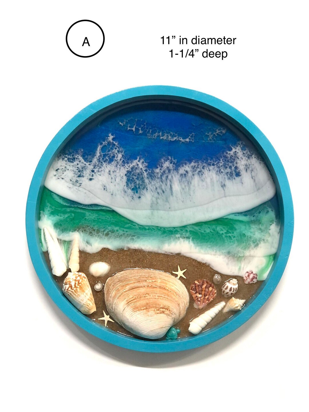 Ocean Resin Shadow Box: Seashell 3D Wall Art - Etsy