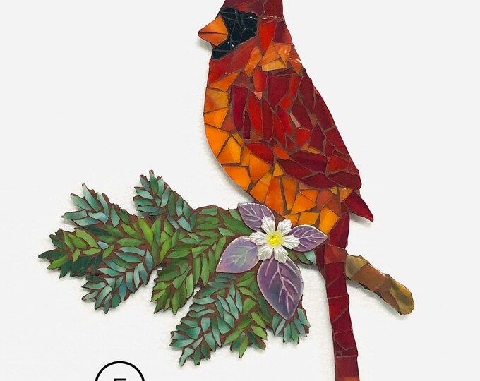 Mosaic Robin free Standing - Etsy