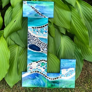 Personalized Custom Mosaic Name Sign, Stained Glass Letter Wall Decor ...