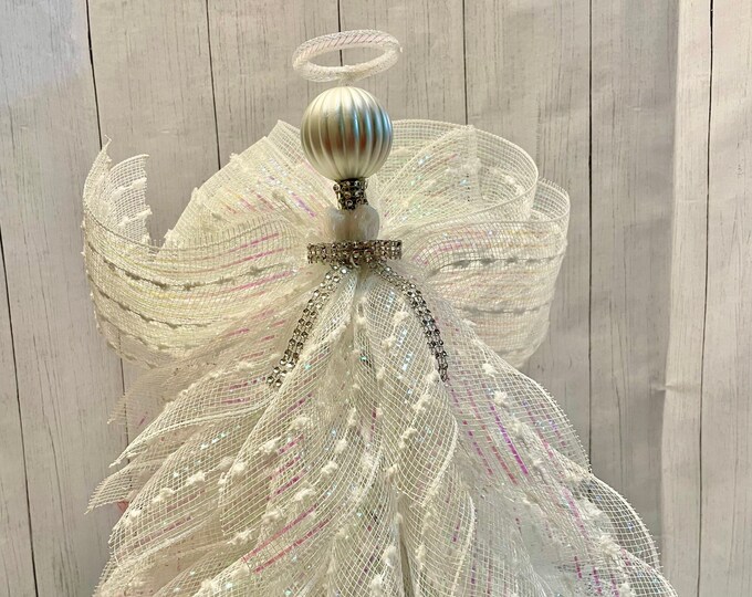 Christmas Angel Tree Topper. Tabletop Angel. Christmas Decorations ...