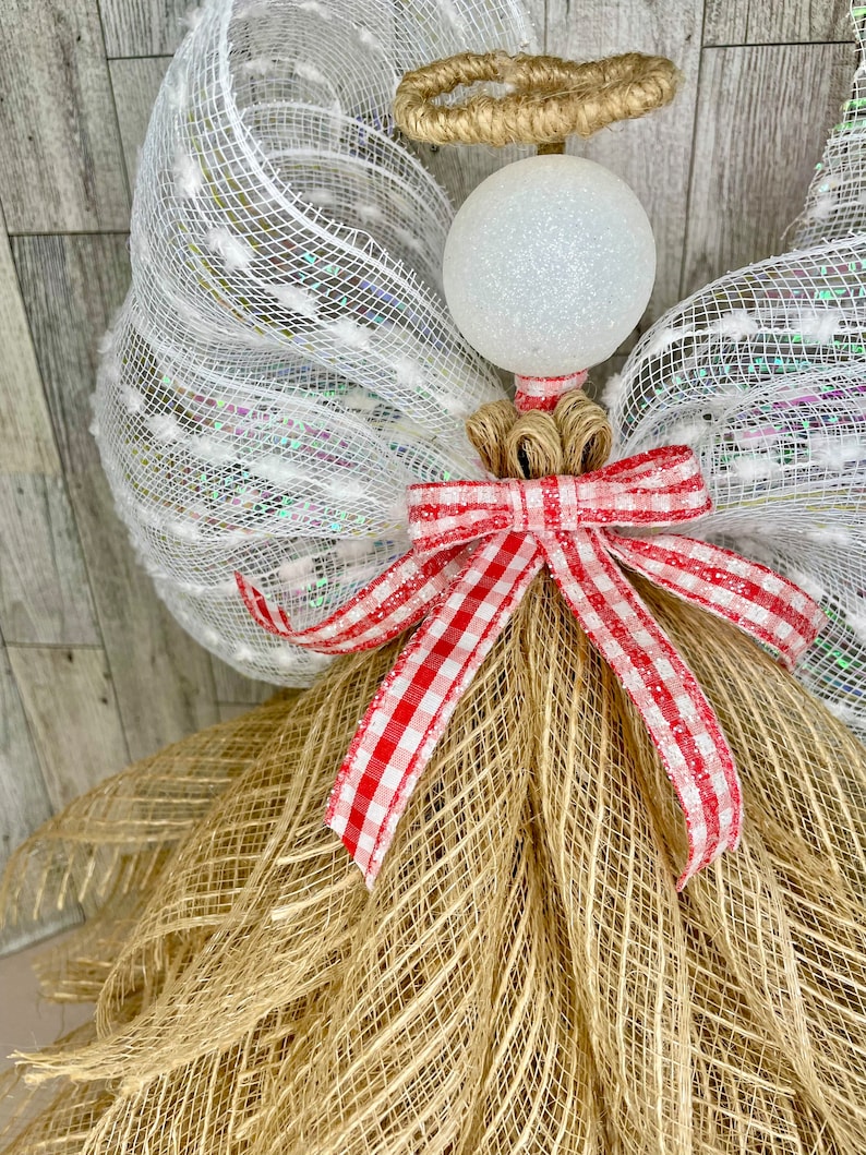 Rustic Christmas Angel Tree Topper. Table Top Angel. Everyday Angel ...
