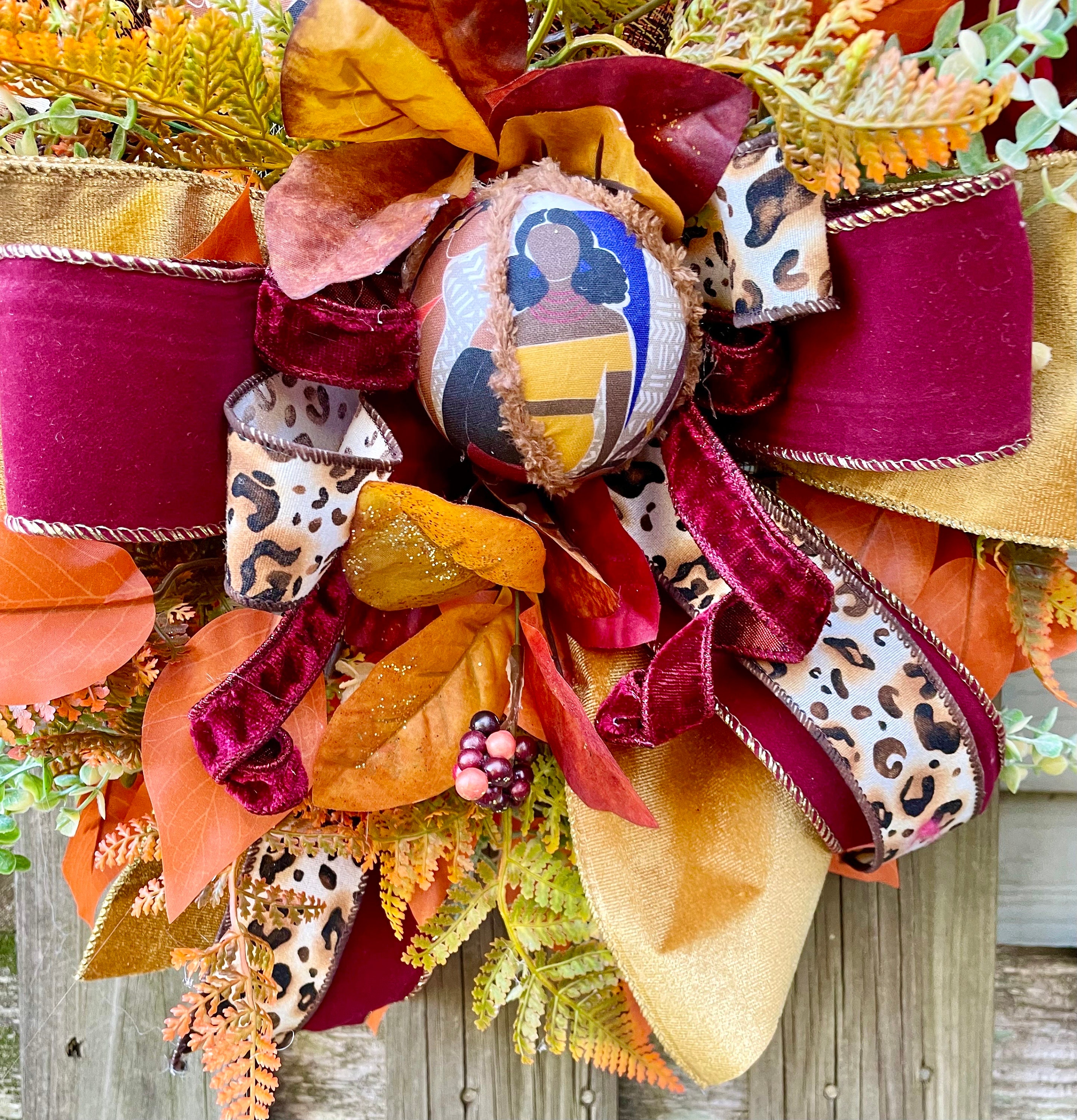 Black History Month Wreath: African American Cultural Heritage Door ...