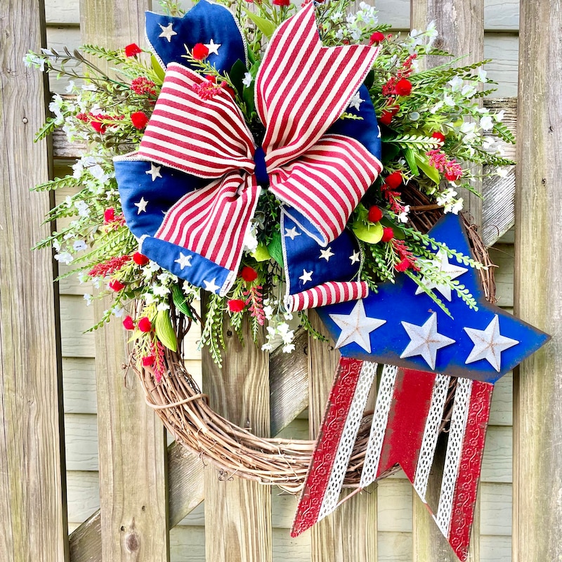 Labor Day Wreath - Etsy