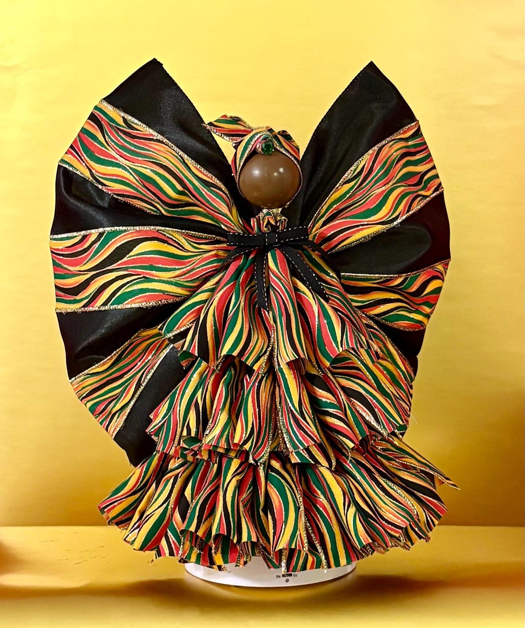 Afrocentric Angel Figurine | Handmade Cultural Pride Decor - Etsy