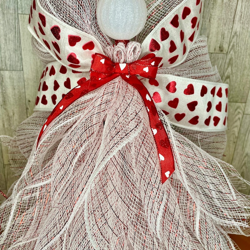 Red and White Tree Topper - Etsy