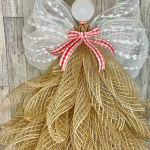 Rustic Christmas Angel Tree Topper. Table Top Angel. Everyday Angel ...