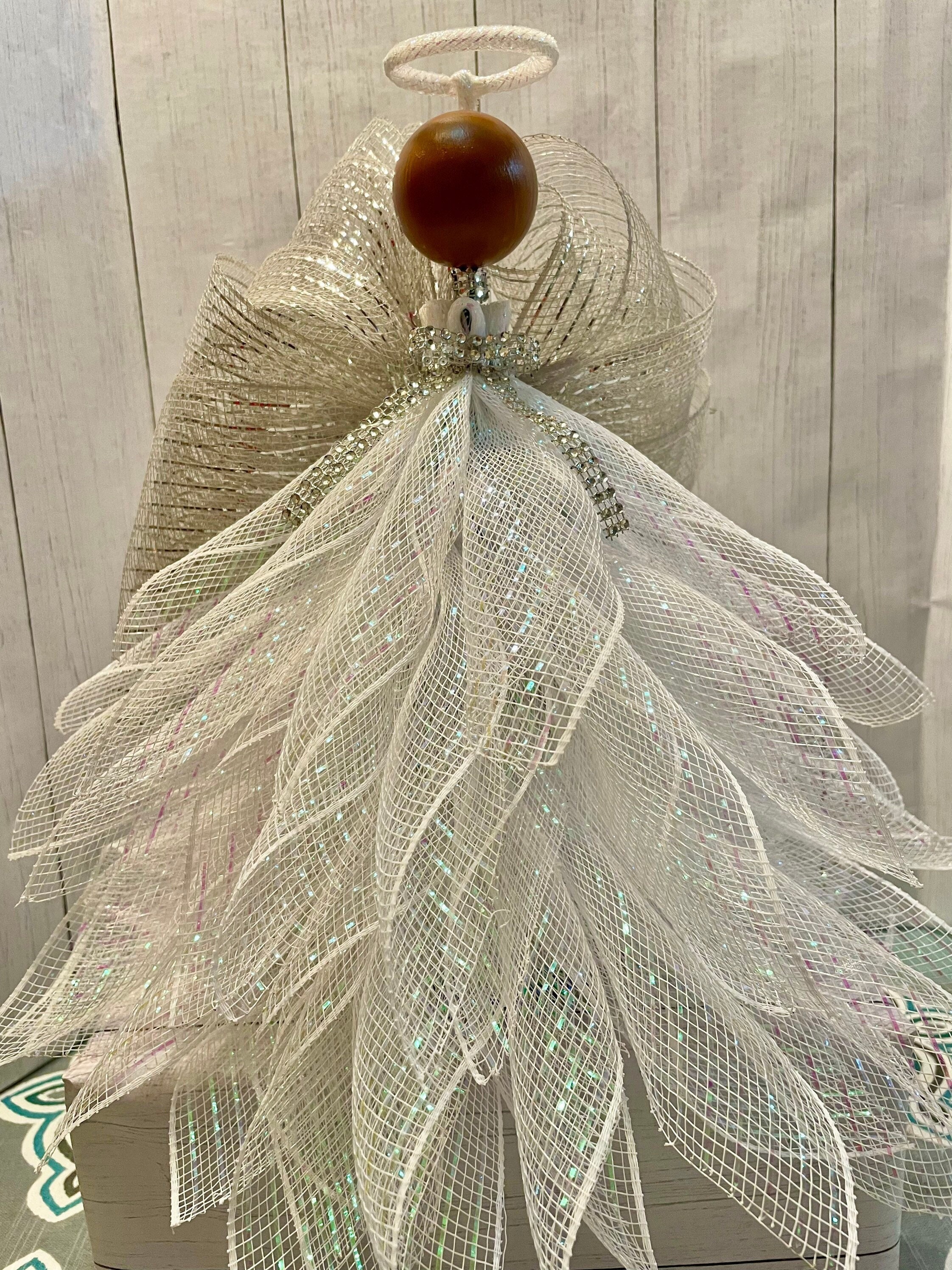 African American White Angel Tree Topper. Black Angel Tree - Etsy