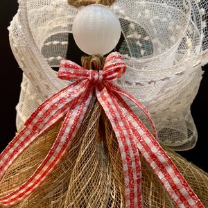 Rustic Christmas Angel Tree Topper. Table Top Angel. Everyday | Etsy