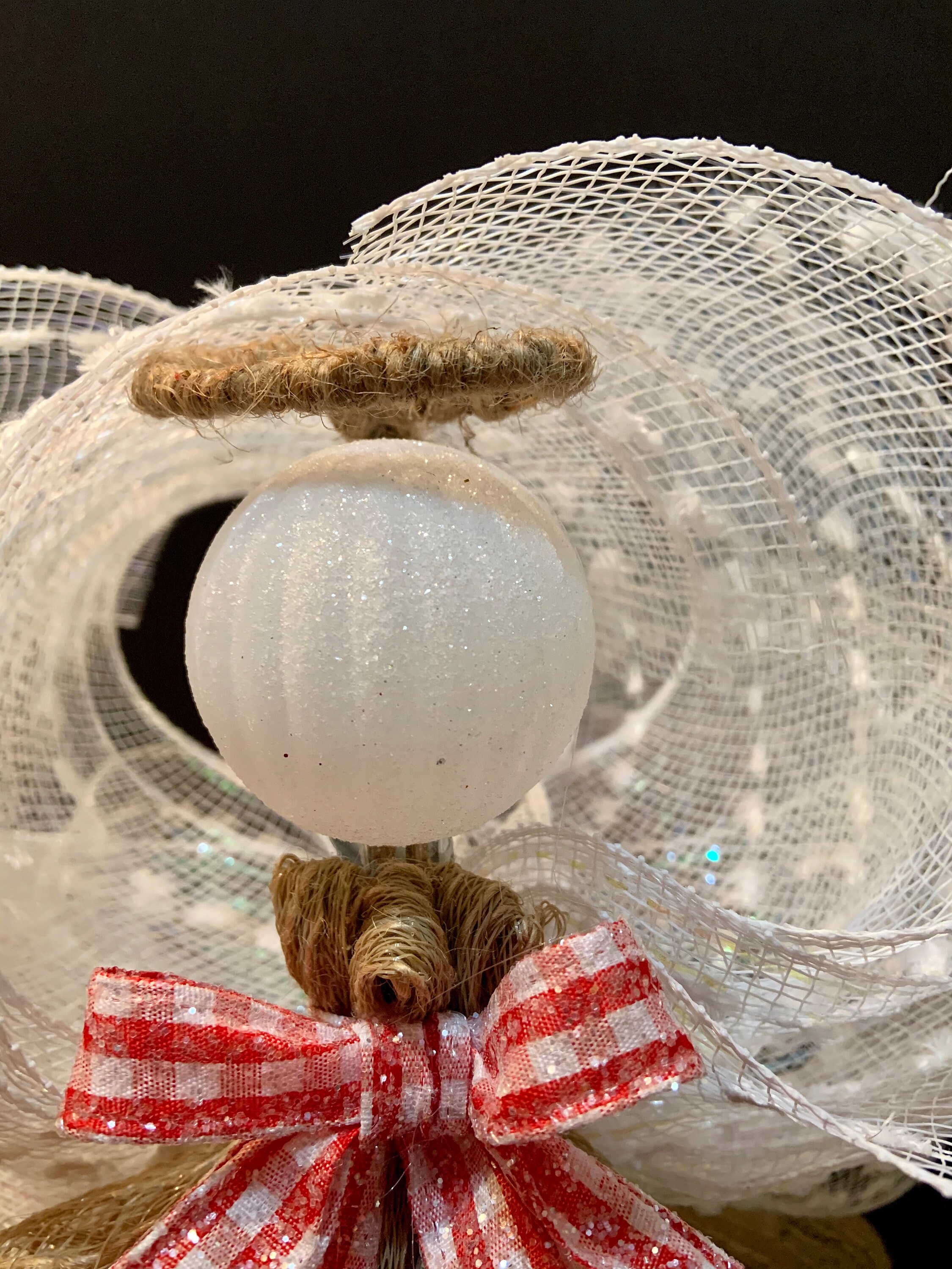 Rustic Christmas Angel Tree Topper. Table Top Angel. Everyday | Etsy