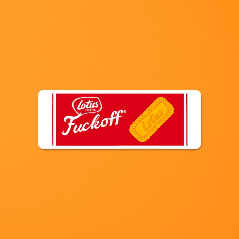 Biscoff F-off Flight Attendant Funny Sticker Someflystuff - Etsy