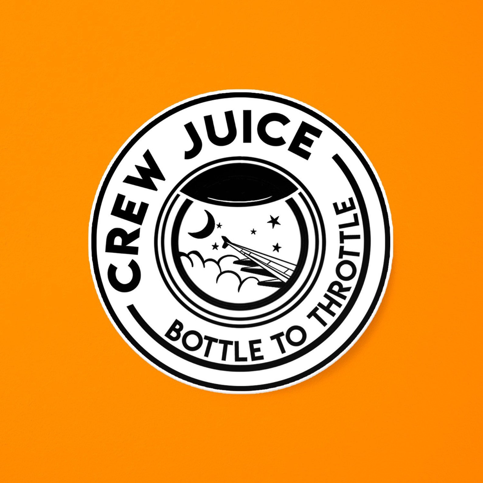 Crew Juice Claws Flight Attendant Funny Sticker - Etsy