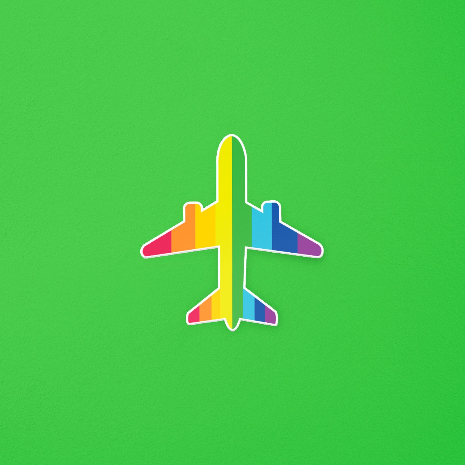 Pride Plane Sticker Flight Attendant Gift Someflystuff - Etsy