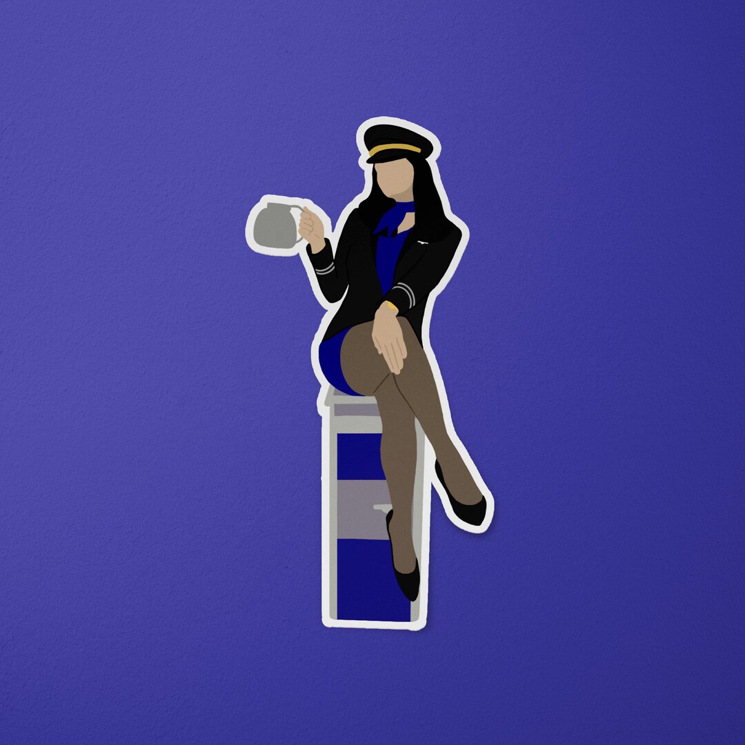 Flight Attendant Galley Cart Sticker Gift | Someflystuff - Etsy