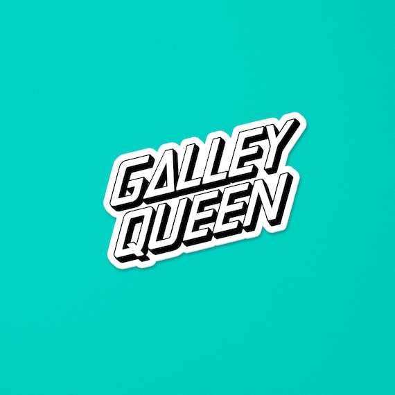 Galley Queen Flight Attendant Funny Sticker Someflystuff - Etsy