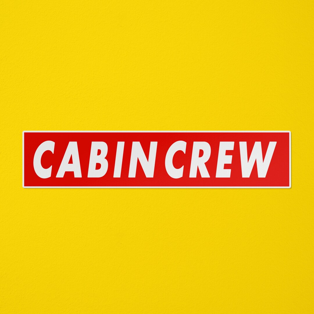 Cabin Crew Flight Attendant Gift Sticker | Someflystuff - Etsy