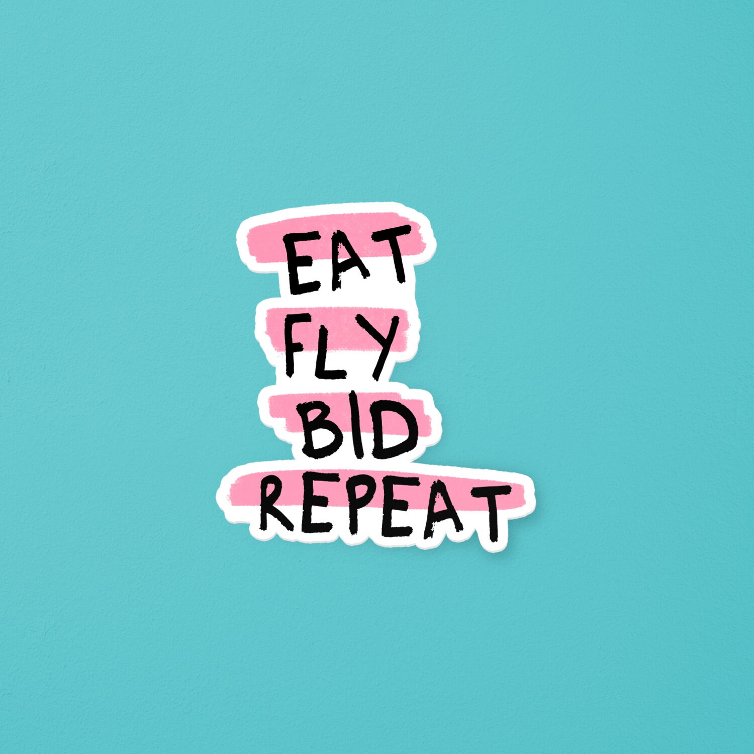 Eat Fly Bid Flight Attendant Sticker Gift SomeFlyStuff | Etsy