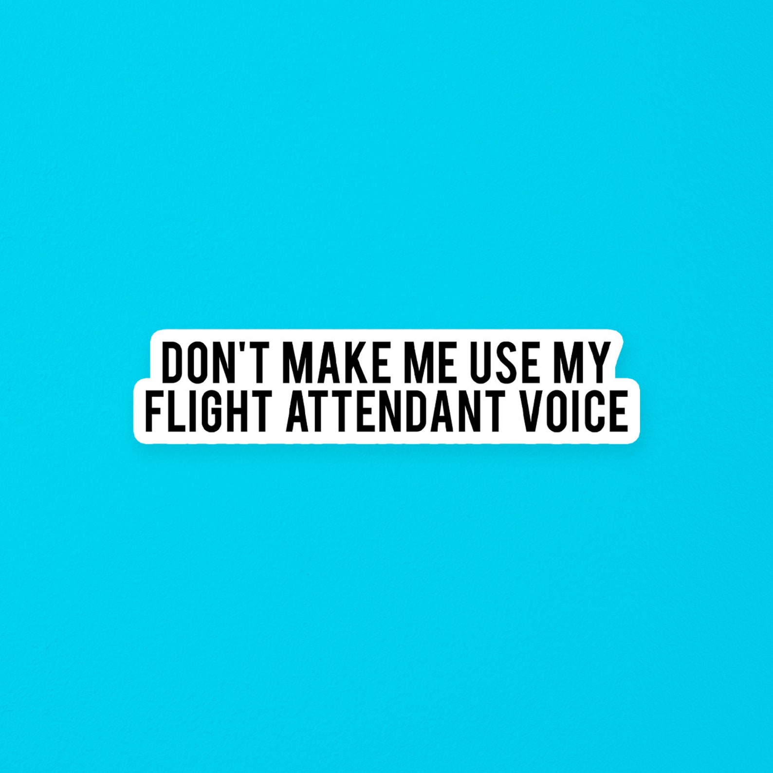 Flight Attendant Funny Stickers Cabin Crew Gifts | Etsy