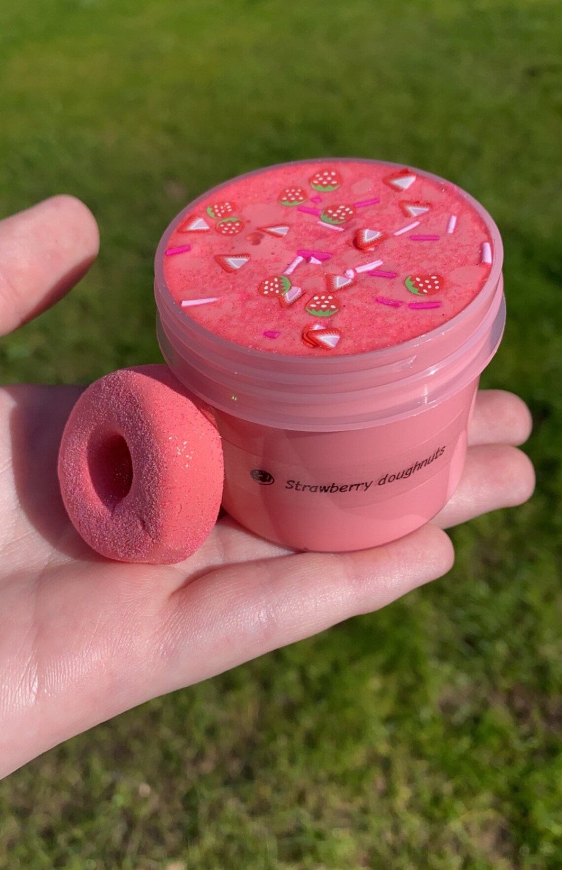 Strawberry Doughnuts Diy Clay Scented Slime uk Seller - Etsy UK