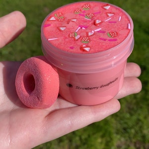 Strawberry Doughnuts Diy Clay Scented Slime uk Seller - Etsy UK