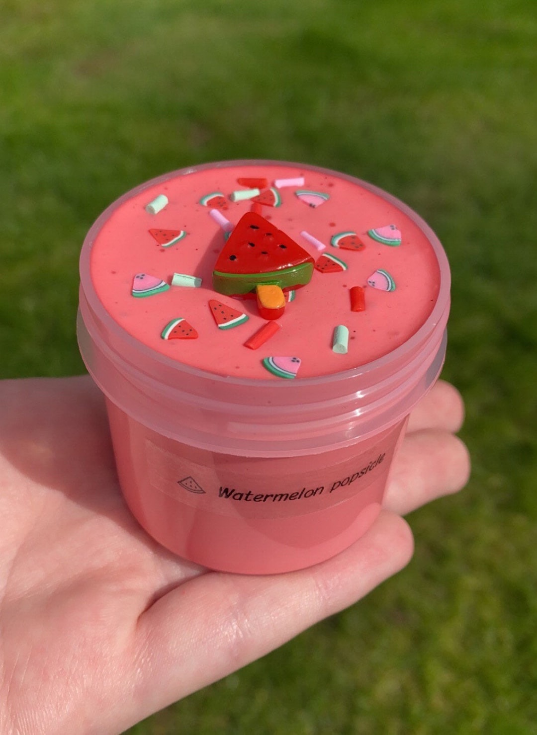 Watermelon Popsicle Thick N Glossy Scented Slime Uk Seller - Etsy
