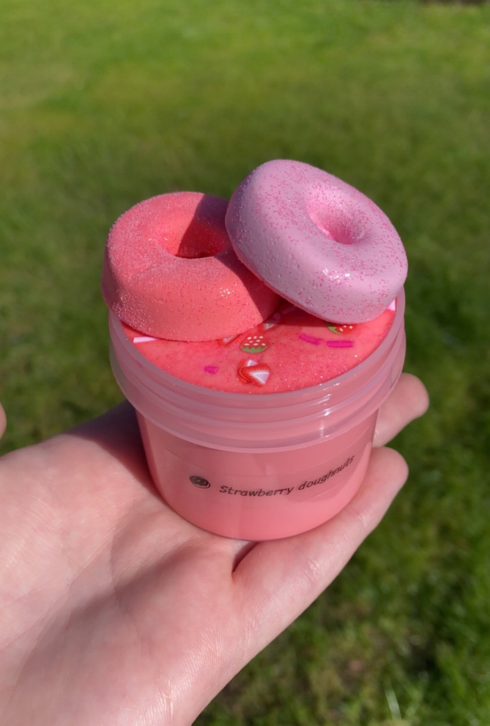 Strawberry Doughnuts Diy Clay Scented Slime uk Seller - Etsy UK