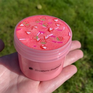 Strawberry Doughnuts Diy Clay Scented Slime uk Seller - Etsy UK