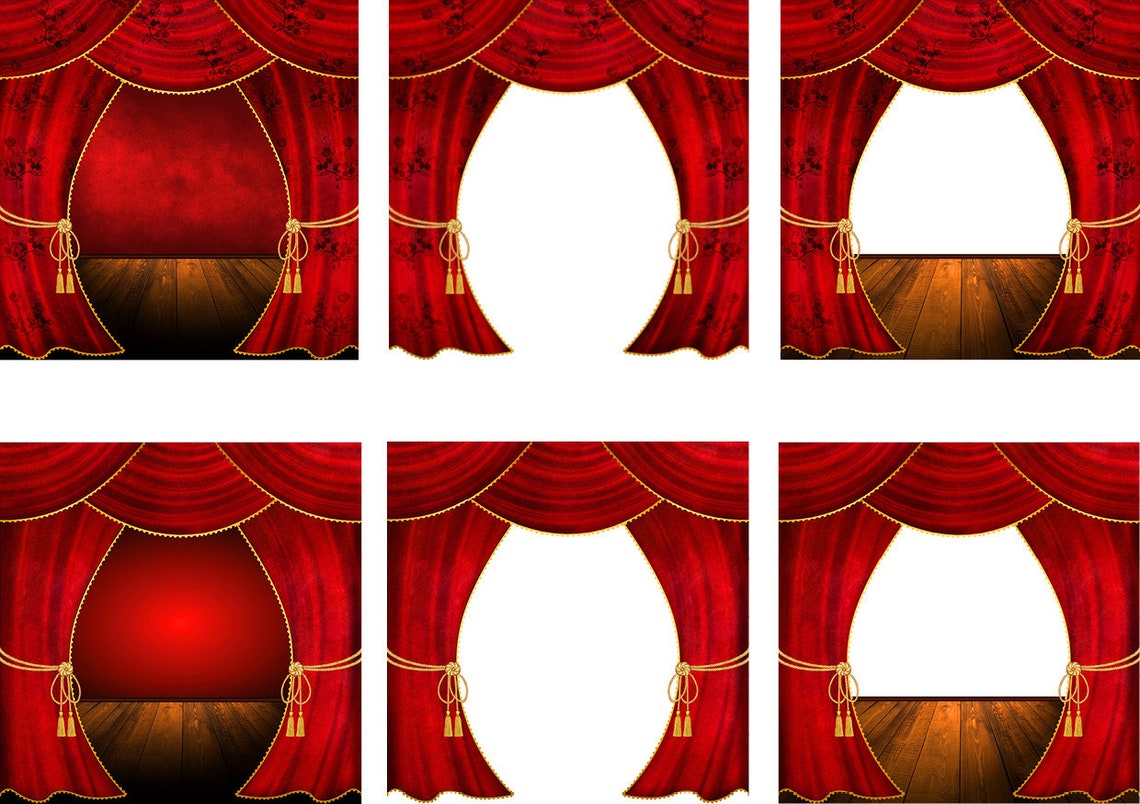 Red Theatre Curtains, Stage Curtains, Backgrounds, Backdrops, Theatre ...