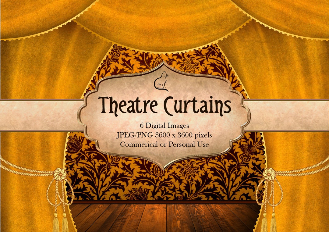 Gold Theatre Curtains, Stage Curtains, Backgrounds, Backdrops, Theatre ...