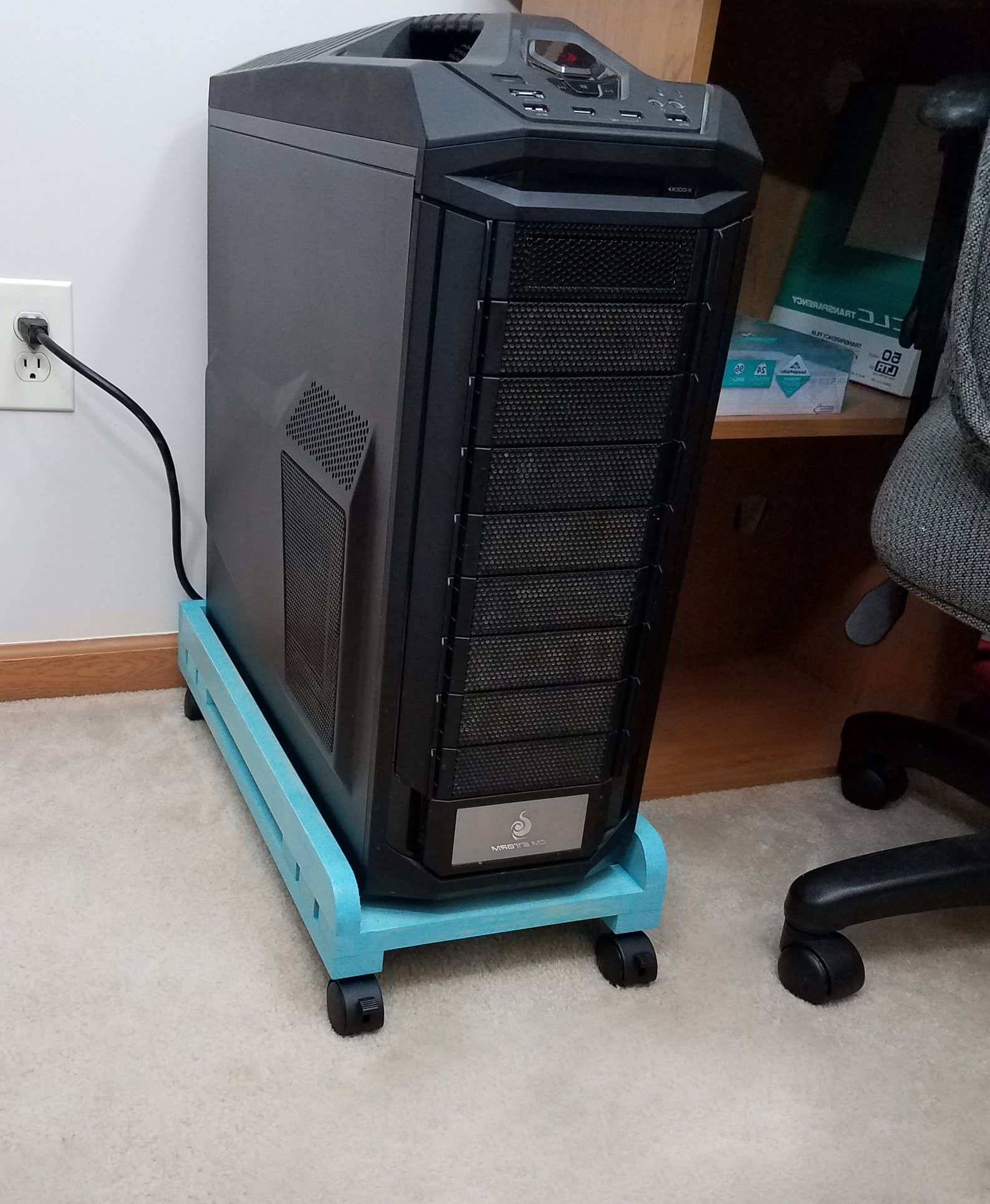 Vintage Aqua Gaming PC Case Stand for Desktop Computer Tower | Etsy