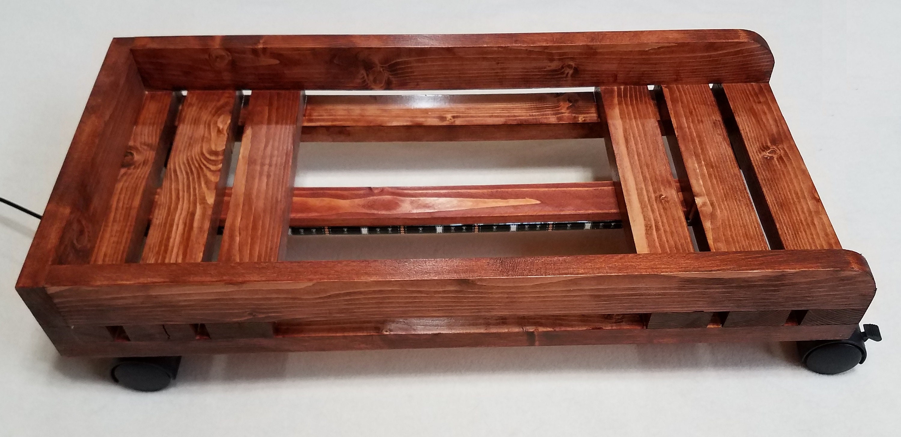 American Walnut Gaming PC Case Stand for Desktop Computer | Etsy