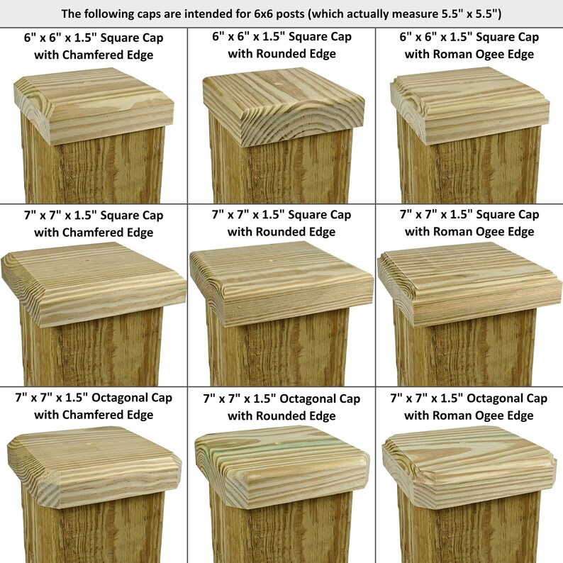 Fence Post Cap Deck Post Cap Modern Mailbox Post Cap Garden | Etsy