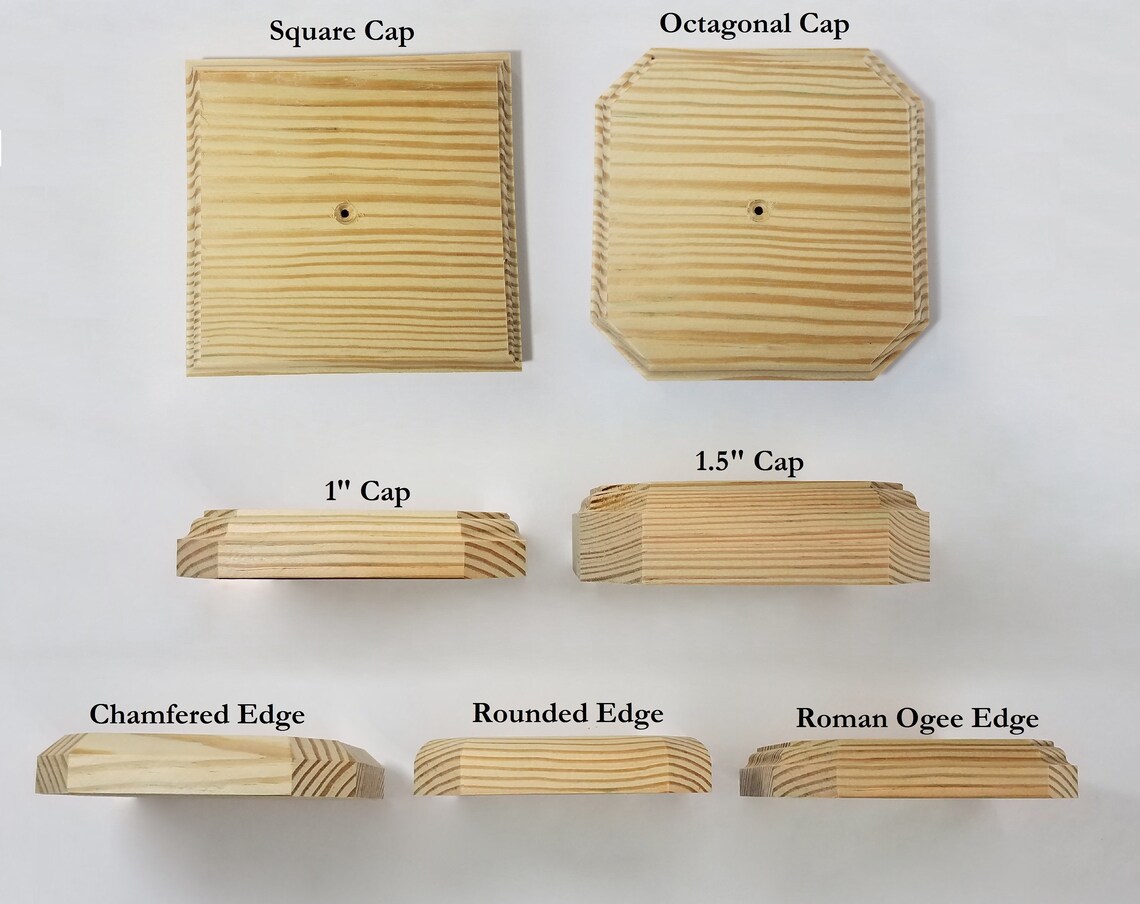 Fence Post Cap Deck Post Cap Modern Mailbox Post Cap Garden - Etsy Canada