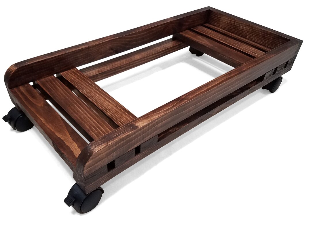 Dark Walnut Gaming PC Case Stand for Desktop Computer Tower, Geek Gifts ...