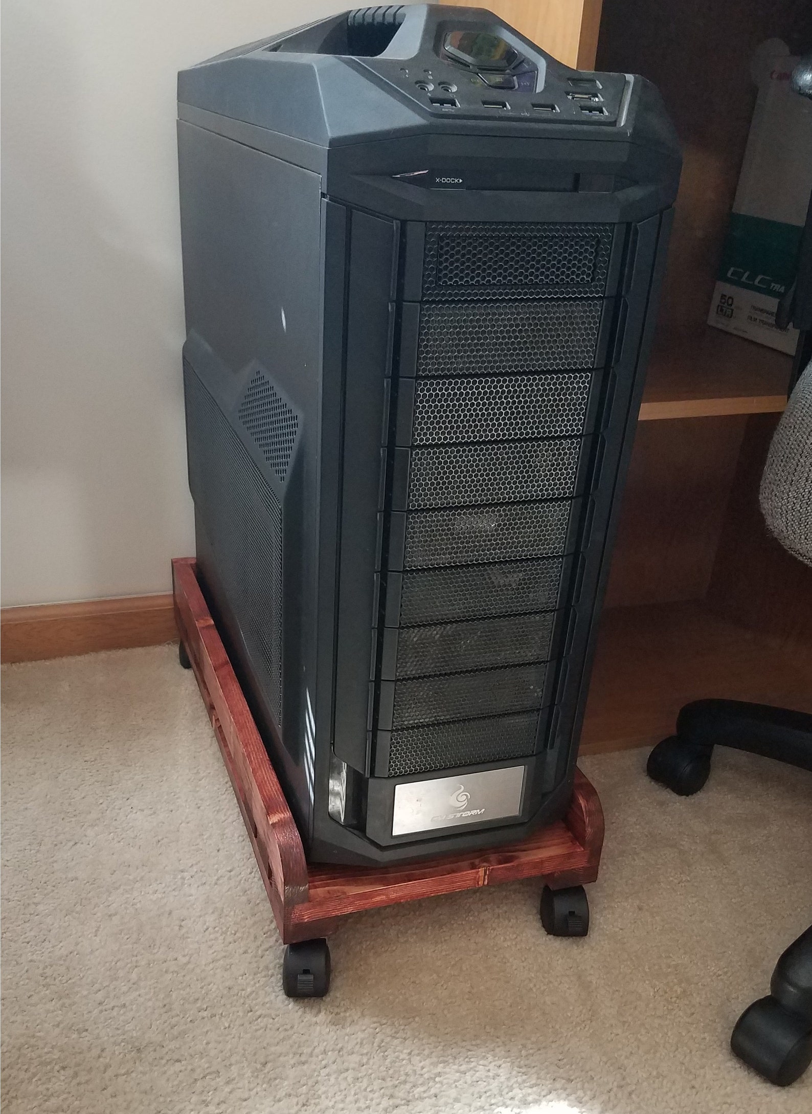 Red Oak Gaming PC Case Stand for Desktop Computer Tower Geek | Etsy