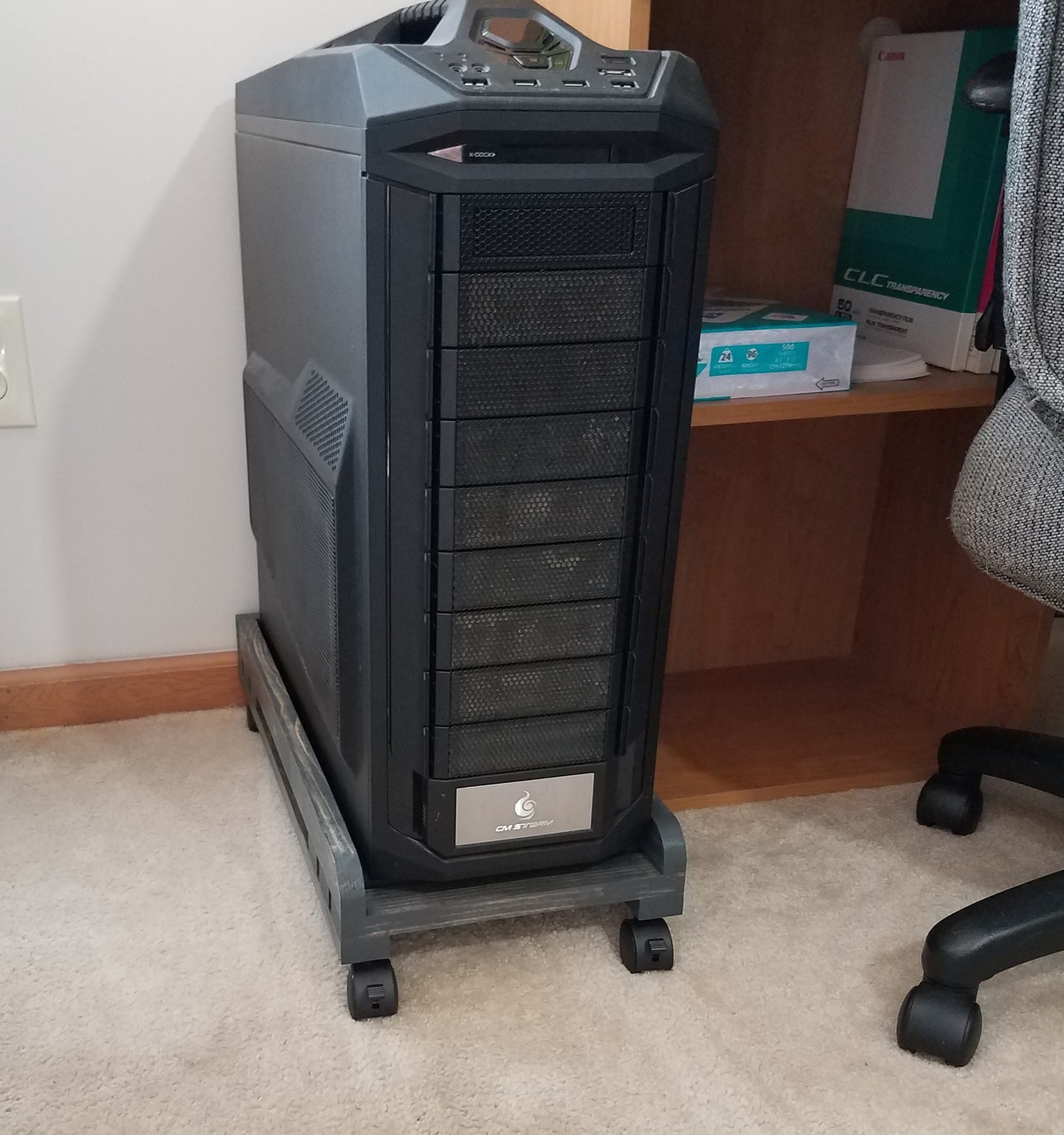 Carbon Gray Gaming PC Case Stand for Desktop Computer Tower | Etsy