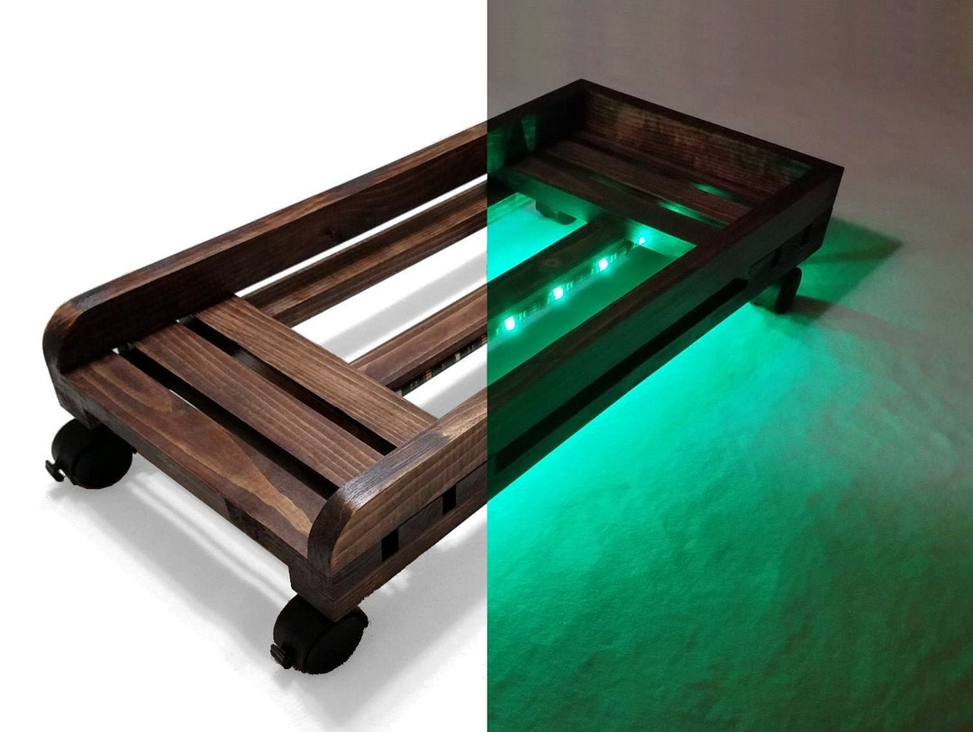 Dark Walnut Gaming PC Case Stand for Desktop Computer Tower, Geek Gifts ...