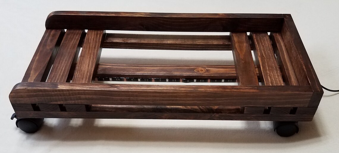 Dark Walnut Gaming PC Case Stand for Desktop Computer Tower | Etsy