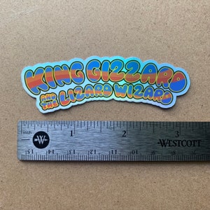 King Gizzard and the Lizard Wizard Sticker 4 Pack Holographic Stickers ...