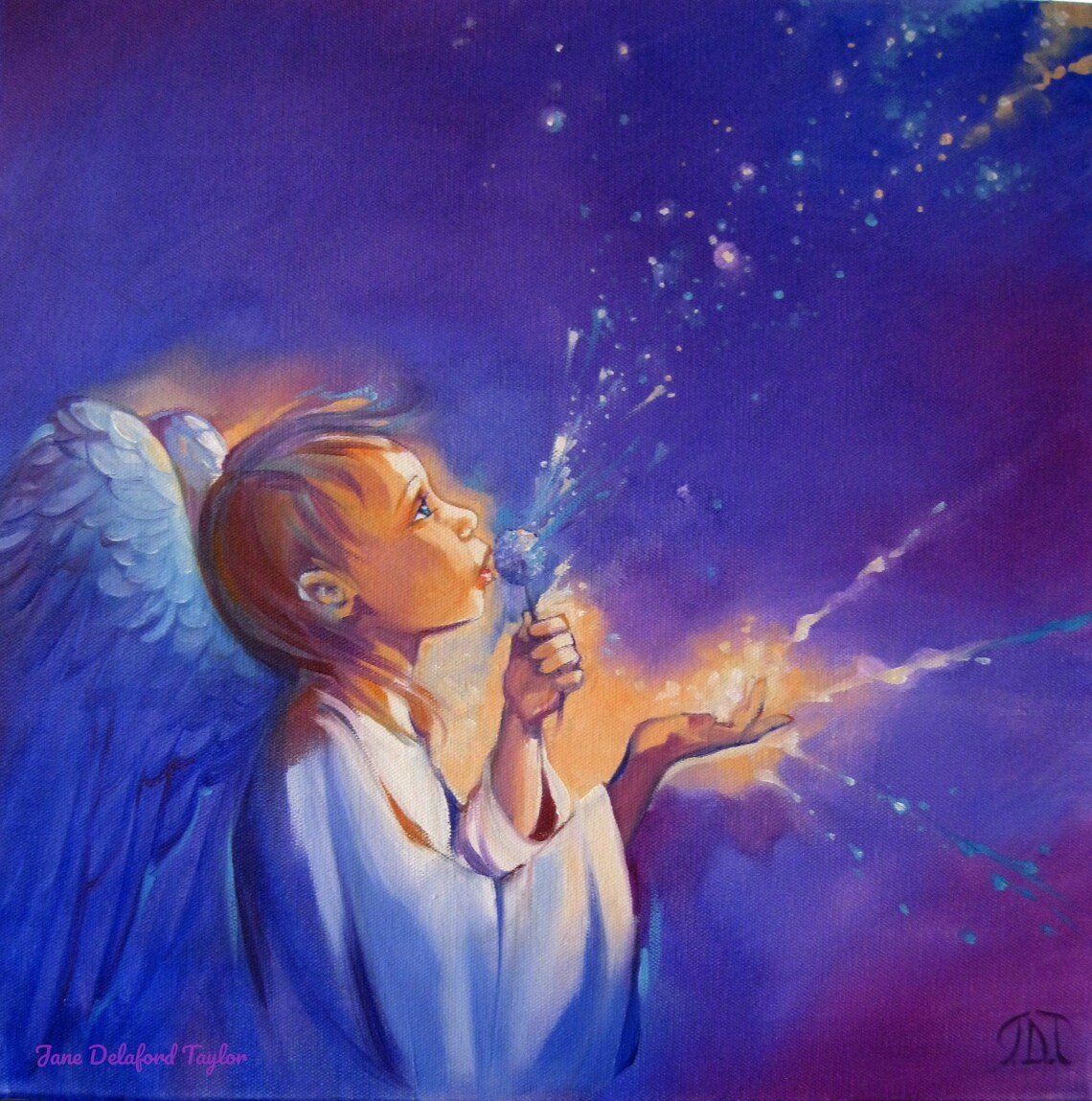 Touch of Magic Digital Print for Home Decor Angel Therapy - Etsy