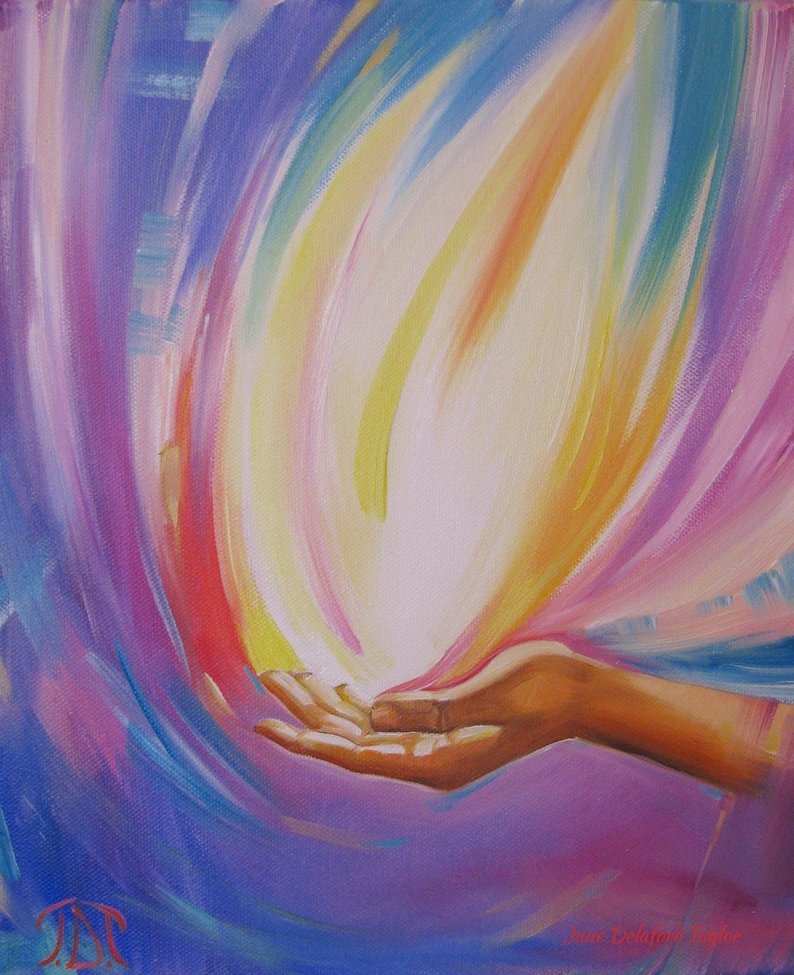 Rainbow Reiki Energy Digital Print for Home or Therapy Room - Etsy