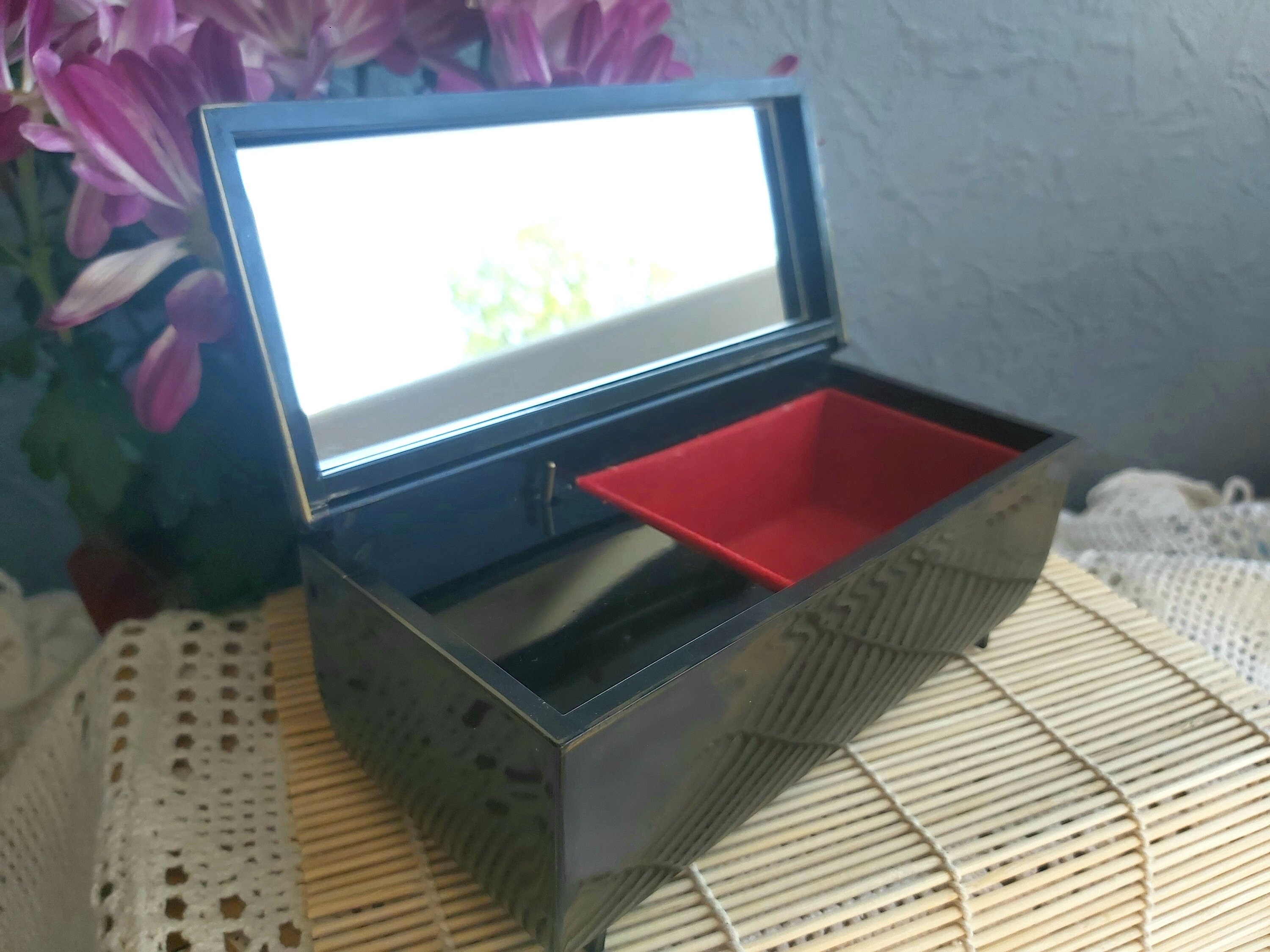 Vintage Art of Chokin Sankyo Japanese Music Box Vind up Music Box - Etsy