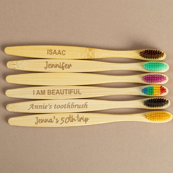 Bamboo Toothbrush - Etsy