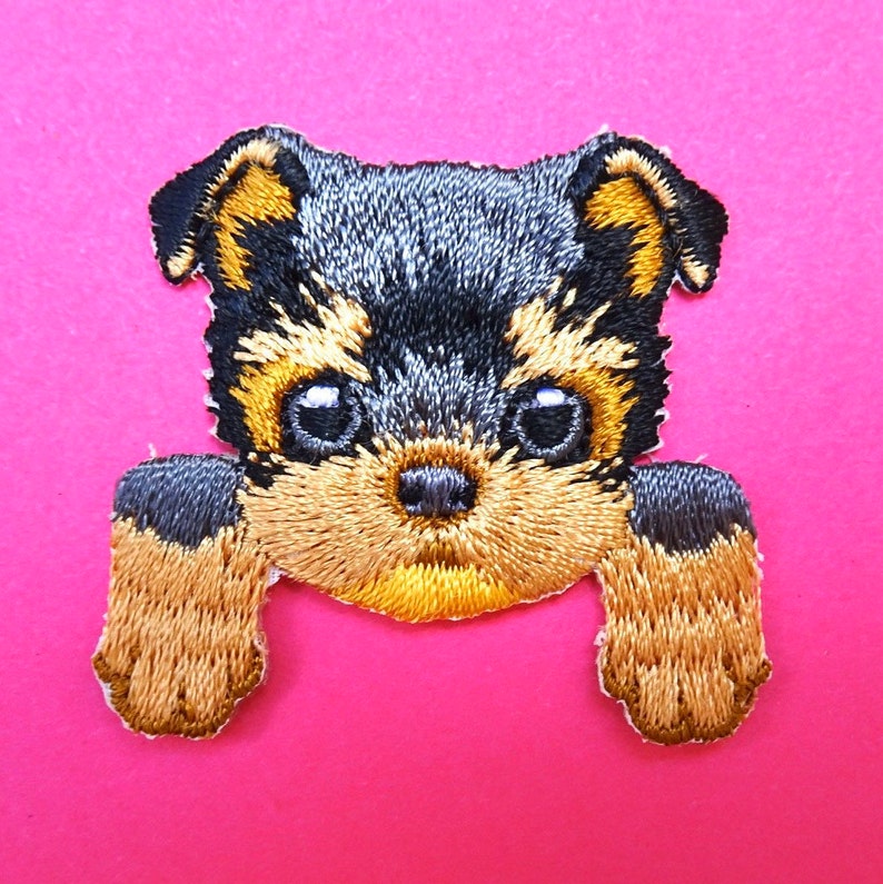 Pocket Dog Iron on Patch Embroidery Dog Patch Dog Owner - Etsy