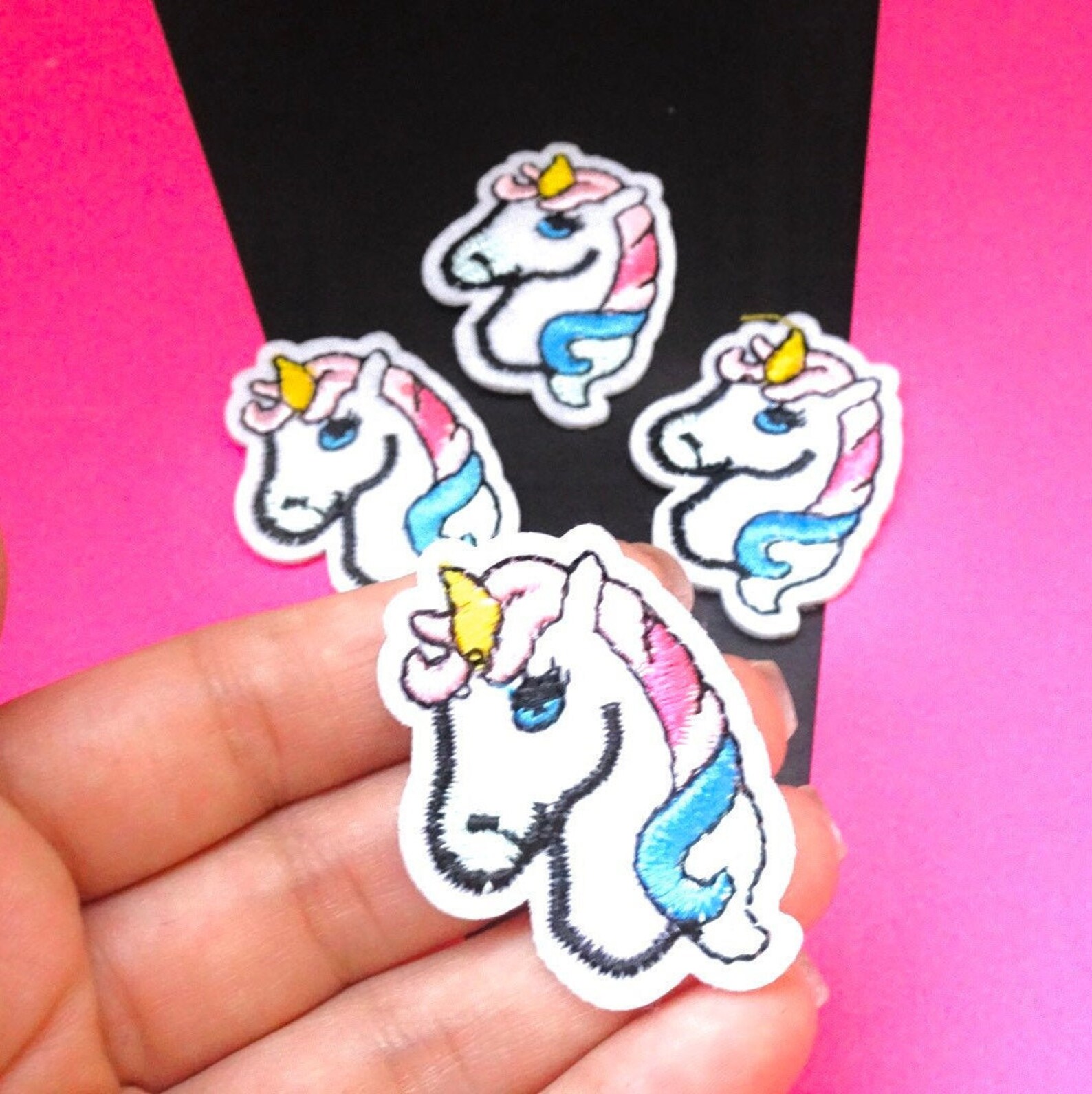 Unicorn Patch Iron on Embroidery Patches Custom Patches for - Etsy
