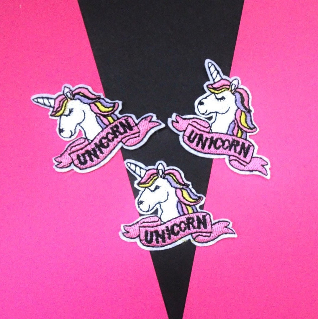 Unicorn Patch Iron on Embroidery Patches Custom Patches for | Etsy