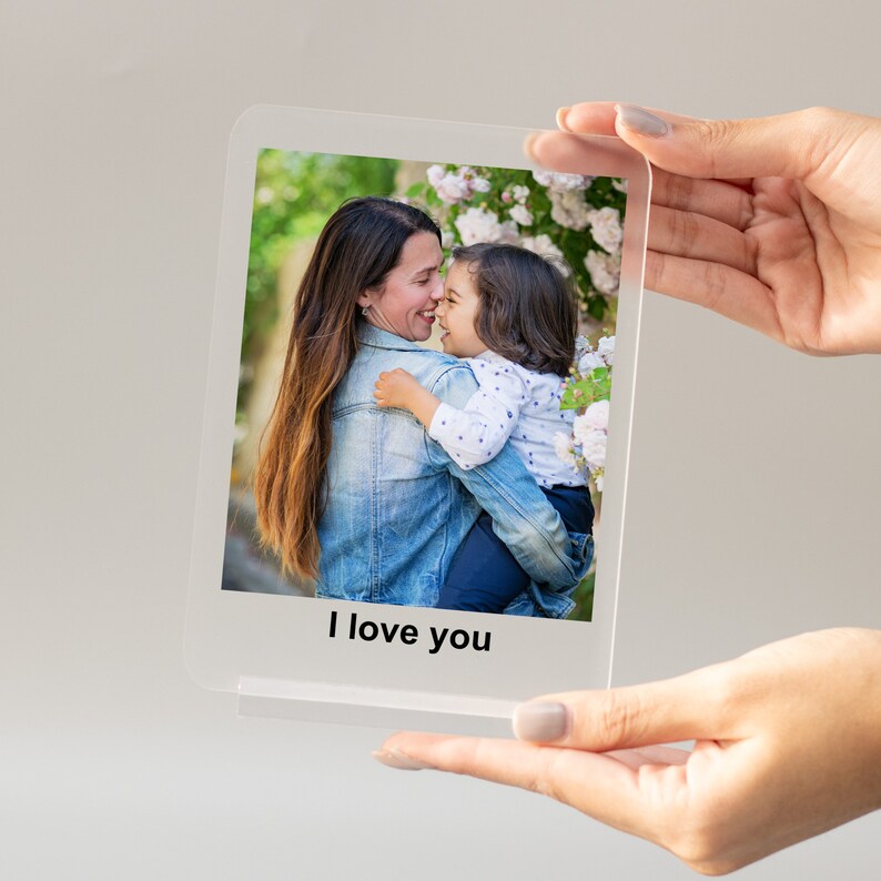 Custom Acrylic Photo Plaque: Personalized Portrait Display With Wood or ...