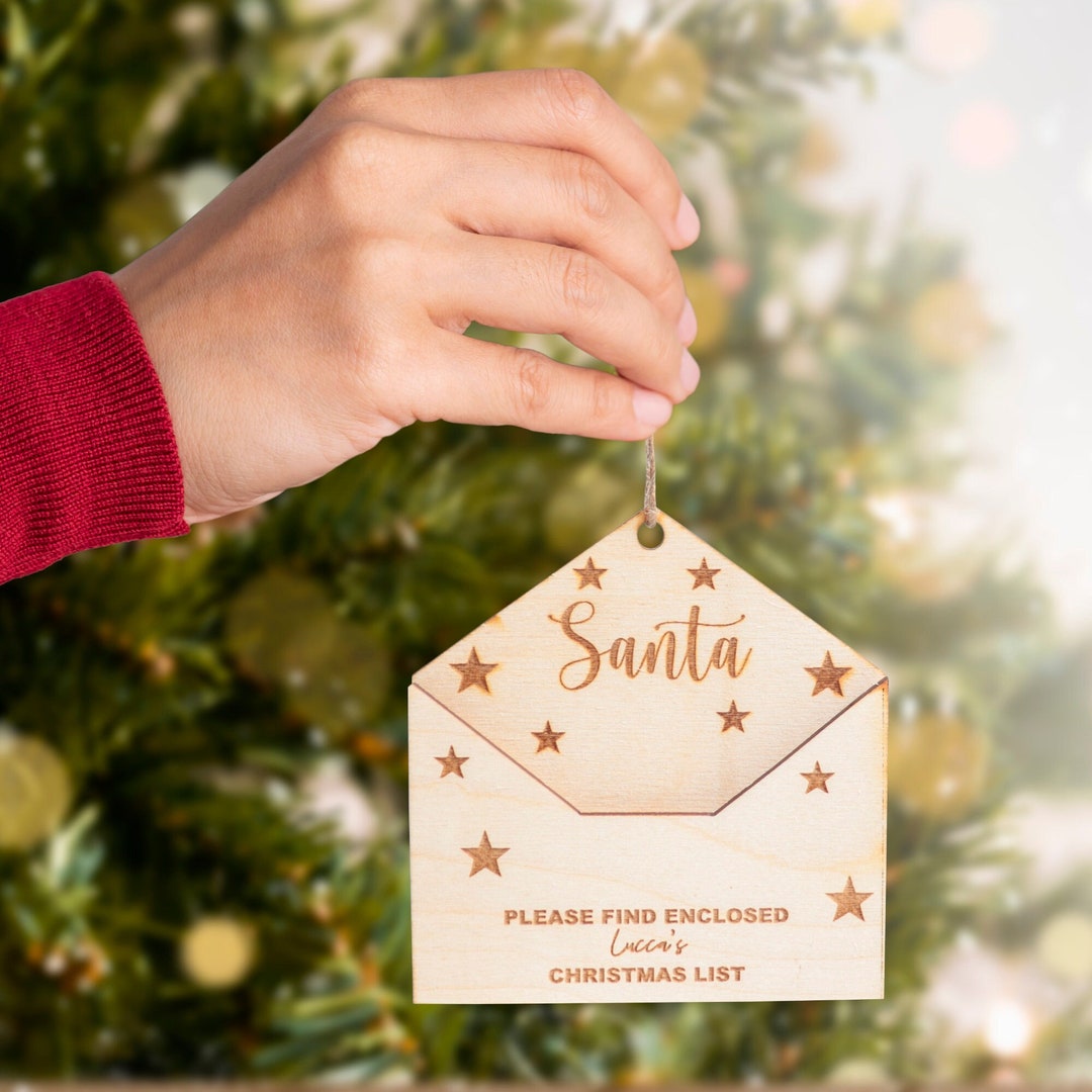 Custom Santa Mailbox for Kids Letters Christmas Tree Ornament ...